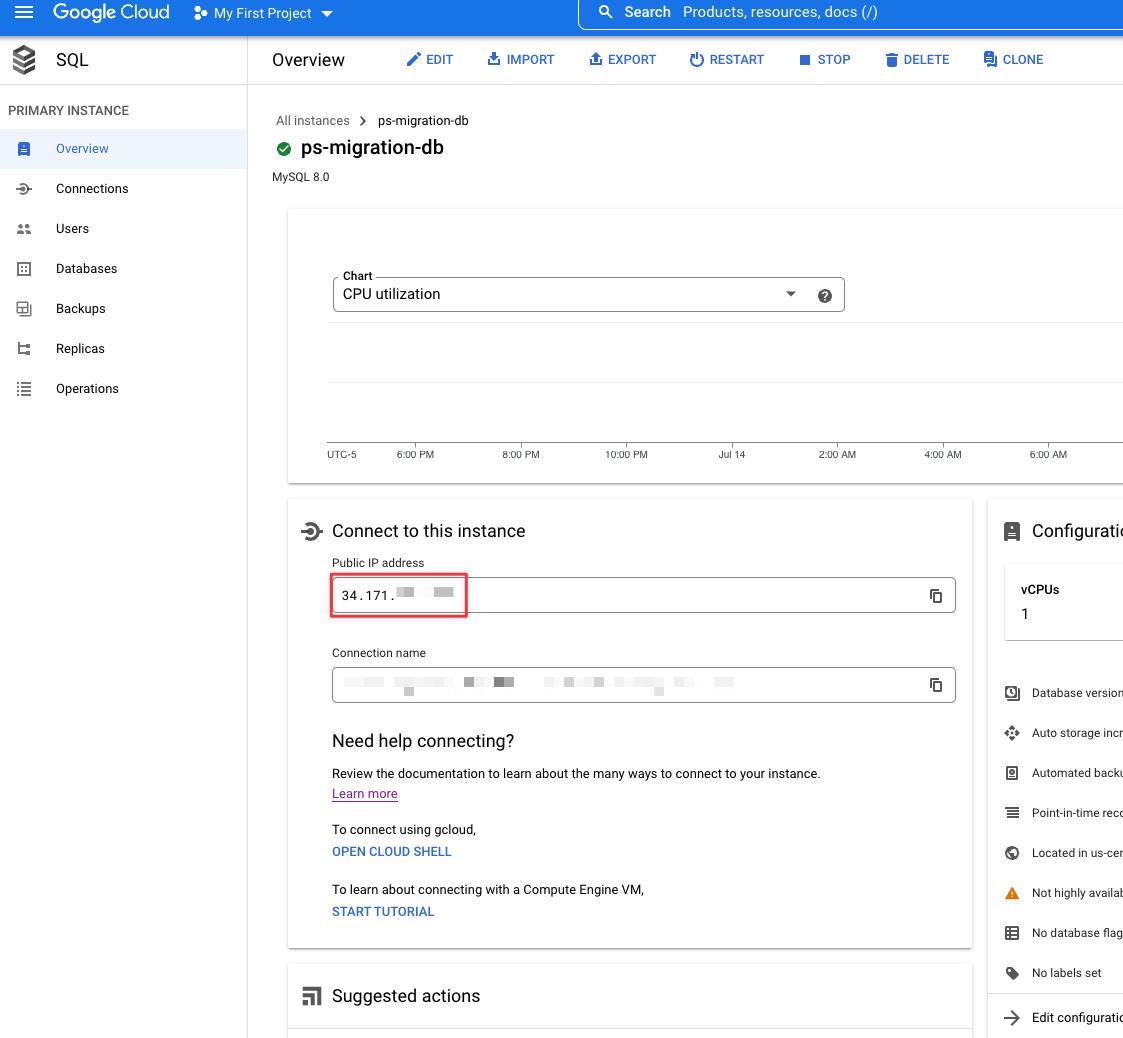 Gcp Cloudsql Migration Guide — Planetscale Documentation